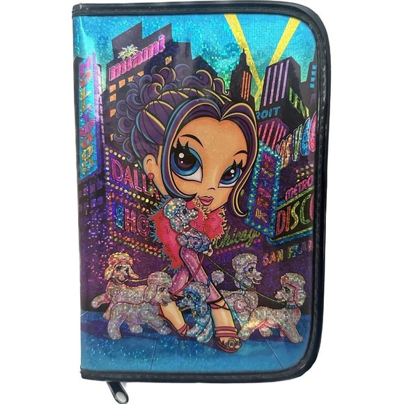 Lisa Frank | Office | Lisa Frank Binder Holographic Glamour Girl ...